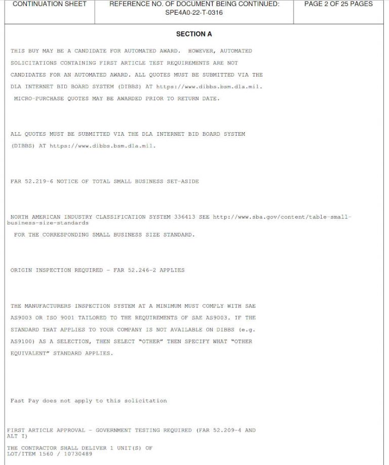 Bootcamp: How to read a government solicitation – BidLink Defense ...